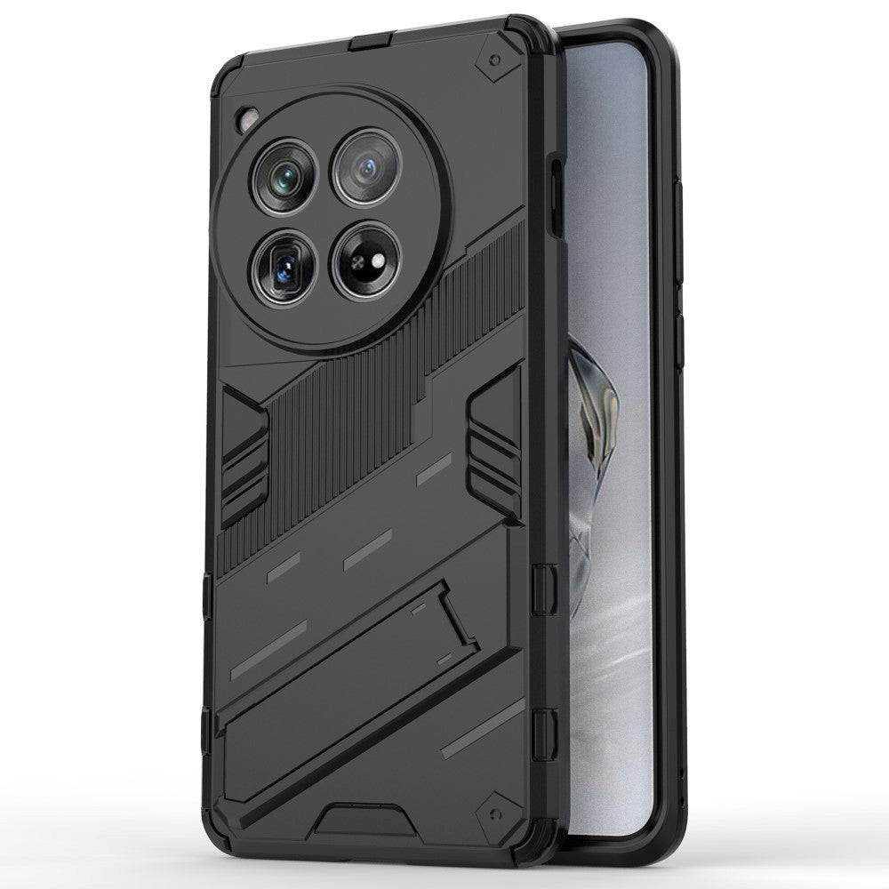 OnePlus 12 Hybrid Hybrid Tåligt Skal med Stativfunktion - Svart – INSKAL