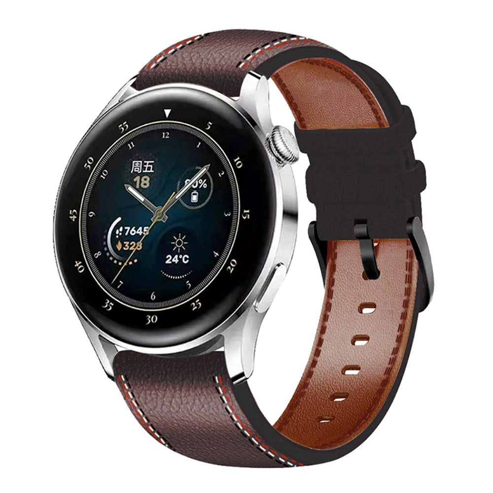 Universal Smartwatch Pu Skinn Strap 22mm - Dark Brown – INSKAL