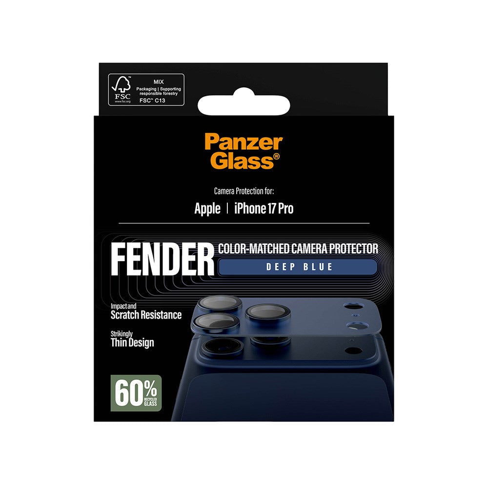 iPhone 17 Pro PanzerGlass FENDER Kameralinsskydd - Deep Blue – INSKAL